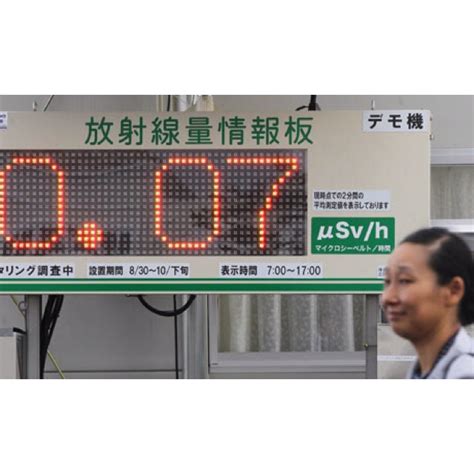 Radioactivity Measuring Station In Fukushima