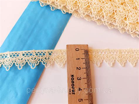 Мереживо Кружево Макраме на Метраж Молочне З Персиков 2 См Ціна за 1 Метр — Купить Недорого на