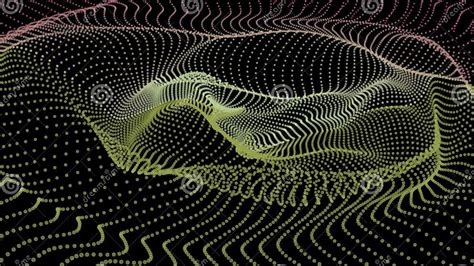 Energy Net Flows Dot Particle Lines Penetrating Fog Neon Lights Plexus Of Knots Curved Node Energy Net Flows Dot Particle Lines Penetrating Fog Neon Lights Plexus Of Knots Curved Node
