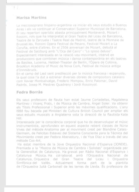 Nuevo Programa Conciertos Mac Mcclure