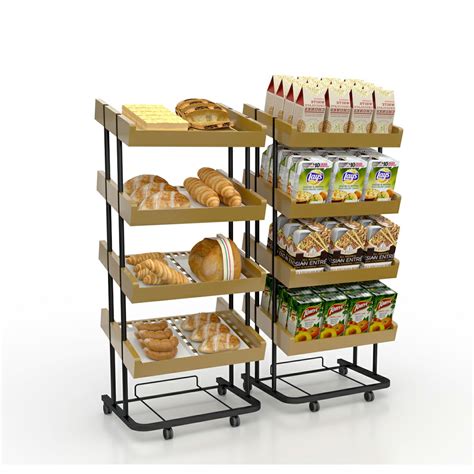 Wooden Multilayer Bread Display Shelf Buy Product On Highbright