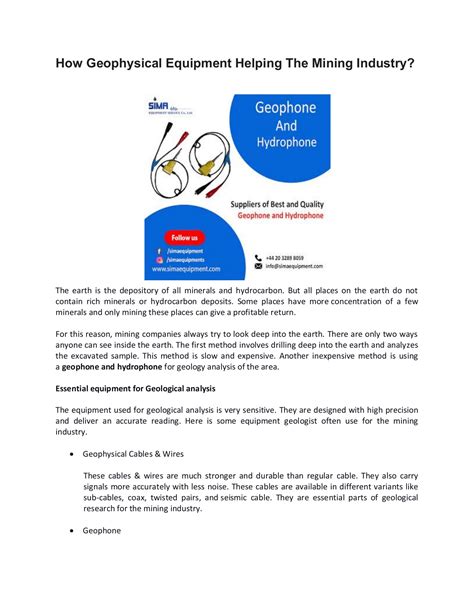 How Geophysical Equipment Helping The Mining Industry
