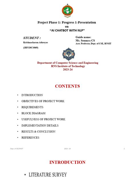 1st Phase Update Ai Chatbot Project Pdf