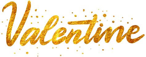 Valentine Hand Drawn Text In Gold Glitter Colors 39369139 Vector Art At
