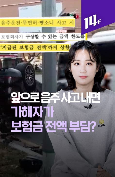 국토교통부 앞으로 음주•무면허•뺑소니 사고 등에 가해자 전액 부담 추진 14f 앞으로 음주사고내면 가해자 보험 처리 불가능 음주운전 음주운전보험처리 사고보험