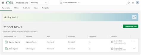 Reporting Qlik Cloud Help