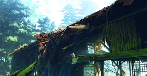 風景 廃屋に2匹 Mocha新刊委託中のイラスト Pixiv