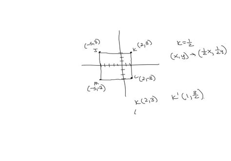 Solved For 1 Use The Origin As The Center Of The Dilation And The