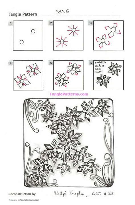 How To Draw SYNG TanglePatterns Com