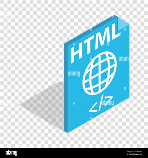 Html File Extension Isometric Icon Stock Vector Image And Art Alamy