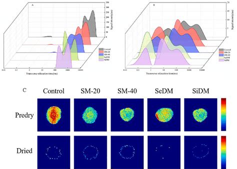 Typical Distribution Of T 2 Relaxation Time And MRI Images Of Different