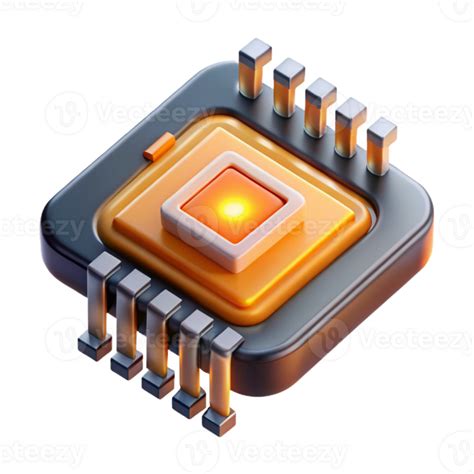 Wonderful Contemporary A Single Microchip Magnified To Reveal Its