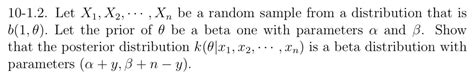 solved 10 1 2 ﻿let x1 x2 cdots xn ﻿be a random sample from