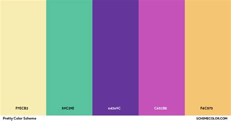 Pretty Color Scheme Palettes