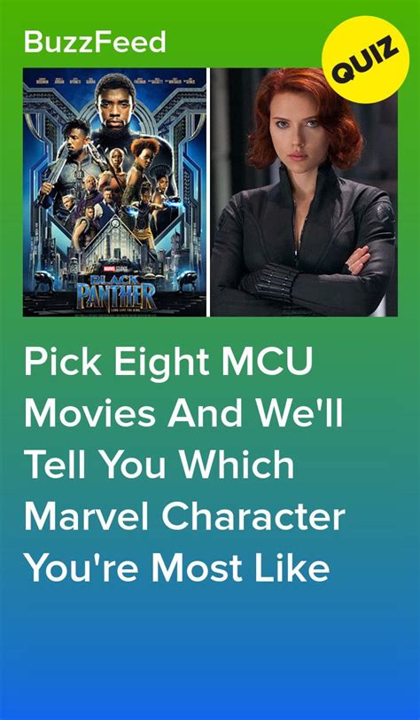 Pick Some Mcu Movies And We Ll Tell You Which Marvel Character You Re
