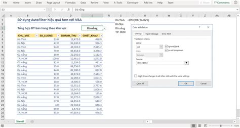 S D Ng Autofilter Hi U Qu H N V I Vba H C Excel Online Mi N Ph