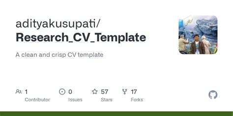 Github Adityakusupatiresearchcvtemplate A Clean And Crisp Cv Template