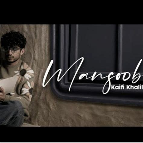 Stream Kaifi Khalil Mansoob Official Ahb Mp3 By Ameer Hamza