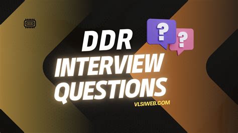 Ddr Protocol Interview Questions For Vlsi Interviews