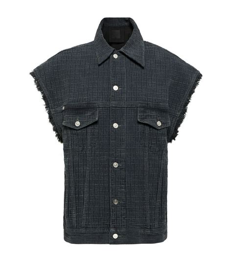 Givenchy 4g Denim Sleeveless Jacket Givenchy