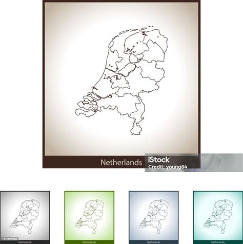 荷蘭地圖向量圖形及更多國家 地域圖片 國家 地域 地圖 地圖學 Istock