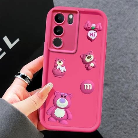 Kc Back Cover For Vivo V G Vivo V Pro G Round Flower Mirror Electroplated Soft Silicone