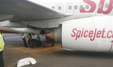 Delhi Bound Spicejet Flight Suffers Tyre Burst At Chennai Airport
