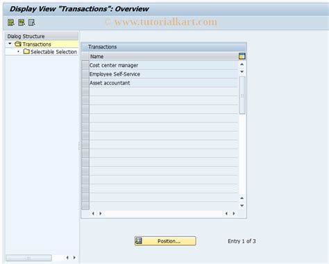 Custsel Fiaa Sap Tcode Customizing Of Selection Tool