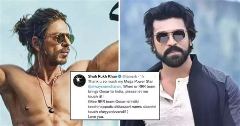 Shah Rukh Khan And Ram Charan Interact Post The Latter Praises The