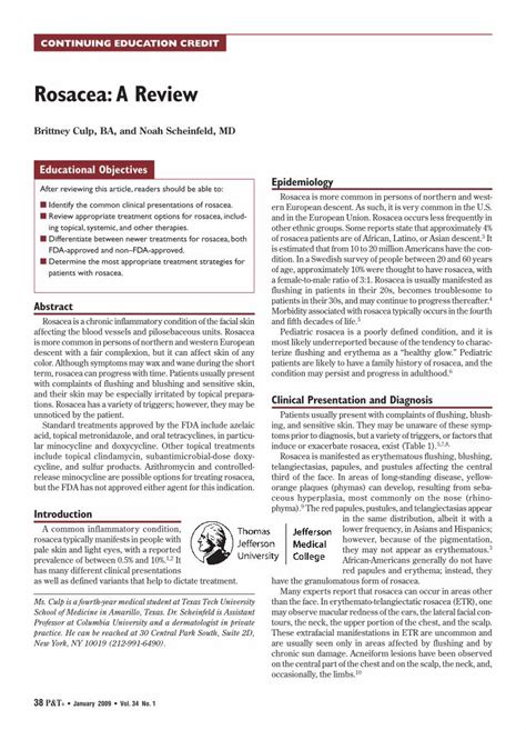 Pdf Rosacea Review Dokumentips