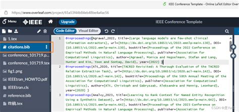 【latex】6在overleaf的ieee会议模板中，快速插入参考文献overleaf插入参考文献 Csdn博客