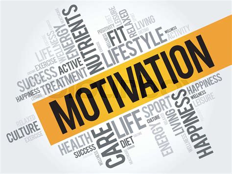 MOTIVATION Word Cloud Fitness Stock Vector Colourbox