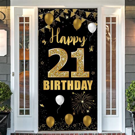 Happy 21st Birthday Decorations For Her Rose Gold 21st