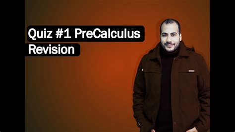 Precalculus Revision Youtube