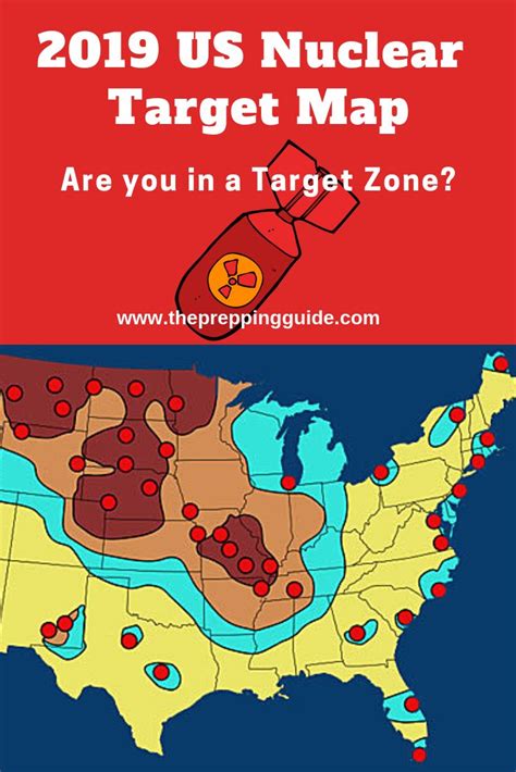 2019 Us Nuclear Target Map Survival Prepper Emergency Prepping