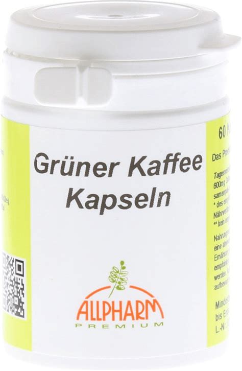 Allpharm Grüner Kaffee Kapseln 60 Stk Ab 1294 € Preisvergleich