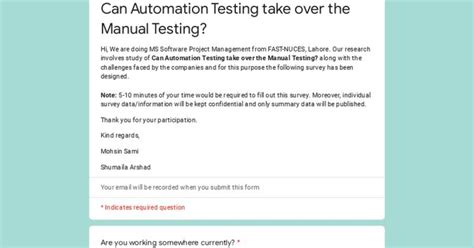 Mohsin Sami On Linkedin Can Automation Testing Take Over The Manual