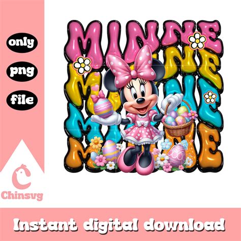 Minnie Easter Bunny Design Png Minnie Png Disney Easter Png Chinsvg
