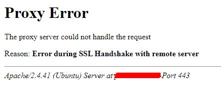 Node Js Proxy Error Error During SSL Handshake Ubuntu Server Stack Overflow