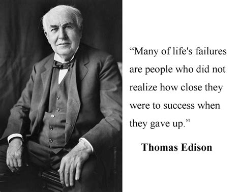 Thomas Edison Quote Success