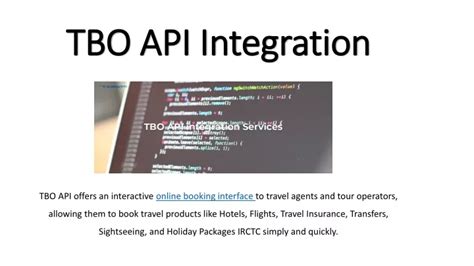 Ppt Tbo Api Integration Tbo Holidays Api Powerpoint Presentation Free Download Id11471190