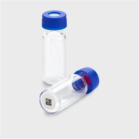 Pre Barcoded 2 Ml Glass Screw Thread Vials 2d Bottom Barcode Computype
