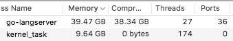 High Memory Usage Issue Sourcegraph Go Langserver GitHub