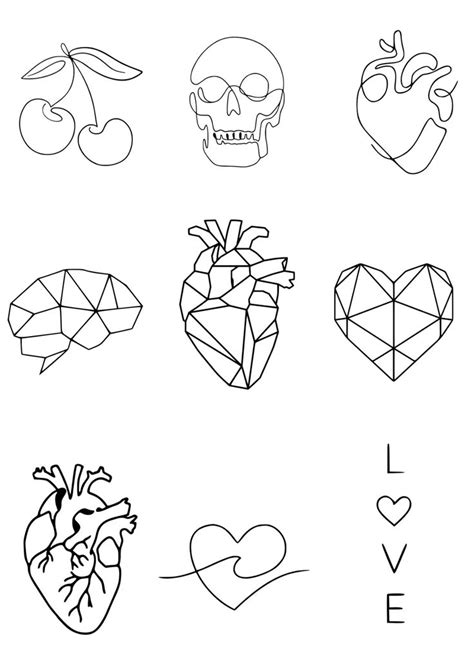 Mini Tattoo Flash Small Tattoo Finger Tattoo Draw Tattoo Drawing