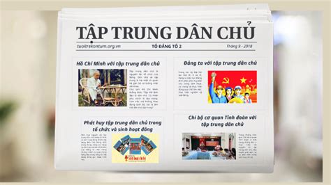 Nguyên tắc tập trung dân chủ trong tổ chức và sinh hoạt đảng by Khanh