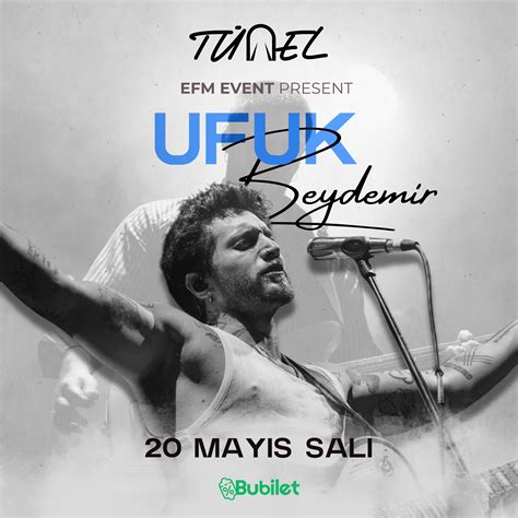 Ufuk Beydemir 20 Mayıs 2025 Tünel Performance Hall Mersin — Konserlist