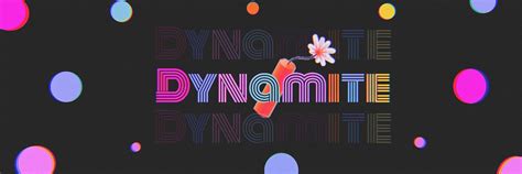 Download Bts Dynamite With Flower Laptop Wallpaper