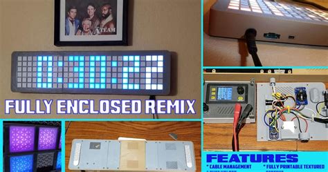 Grid Clock V2 Remix Fully Enclosed Version With Adrunio Nano Or