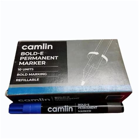 Black Plastic Bullet Camlin Blue Bold E Permanent Marker 2 0mm At Rs