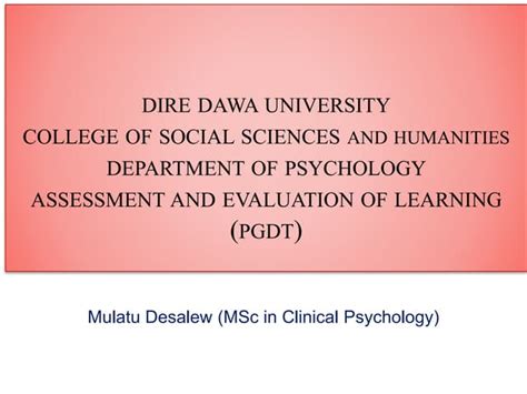 Educational Assessment And Evaluationpptx